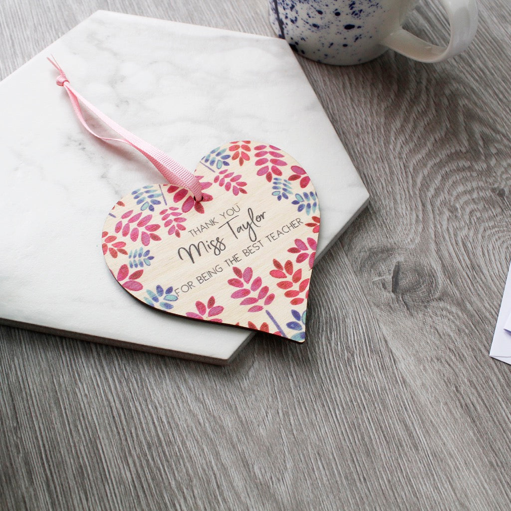 Teacher Thank You Heart Gift – Olivia Morgan Ltd